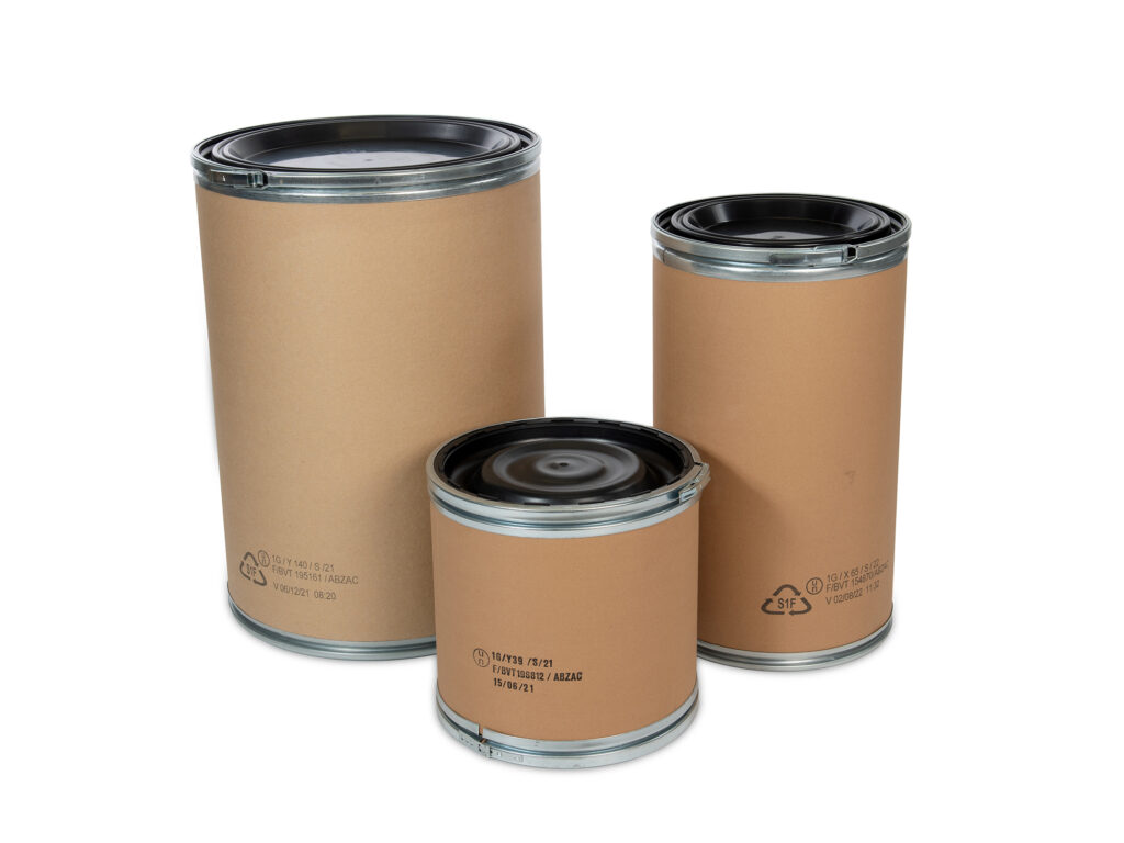 Cardboard drums – round